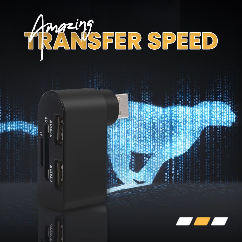 4 in 1 Rotatable USB Hub – ahtopmall